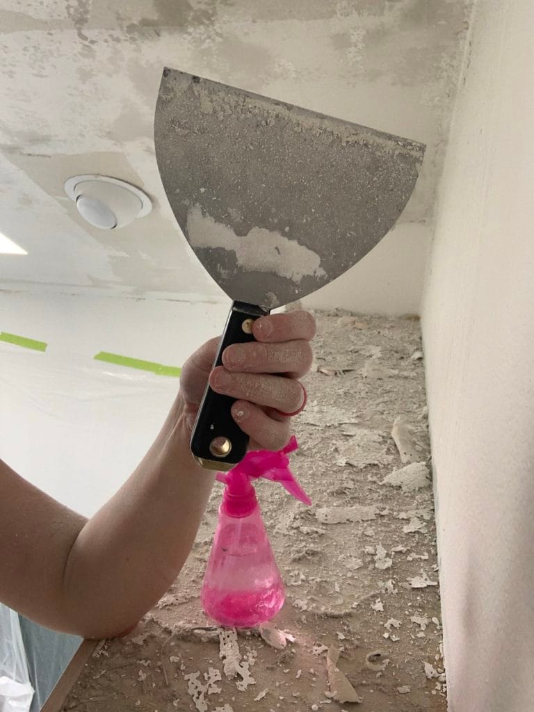 Cheap Popcorn Ceiling Removal - Only $25! | DIY Guide