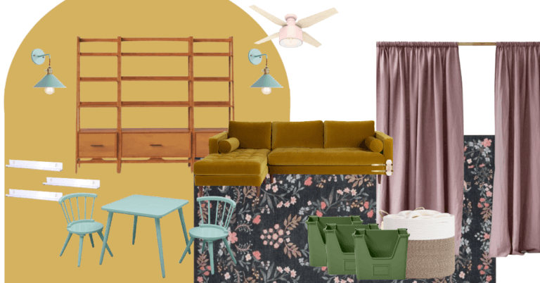 Modern Playroom Design Idea | Free Mood Board & Links