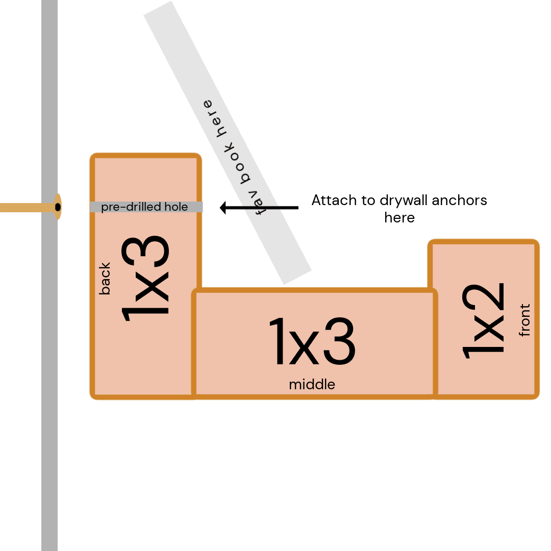 Kid's Floating Ledge Bookshelves | Easy DIY
