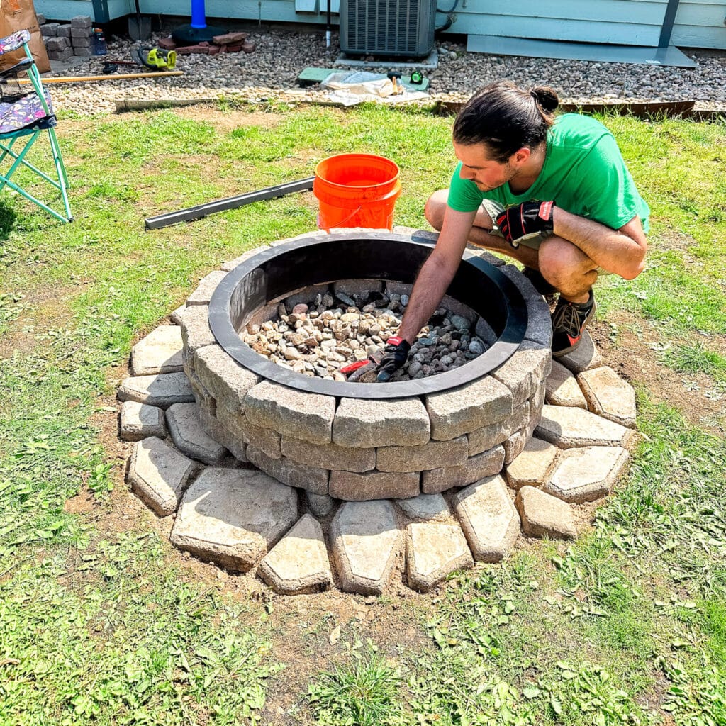 How To Build A DIY Backyard Firepit in an Afternoon