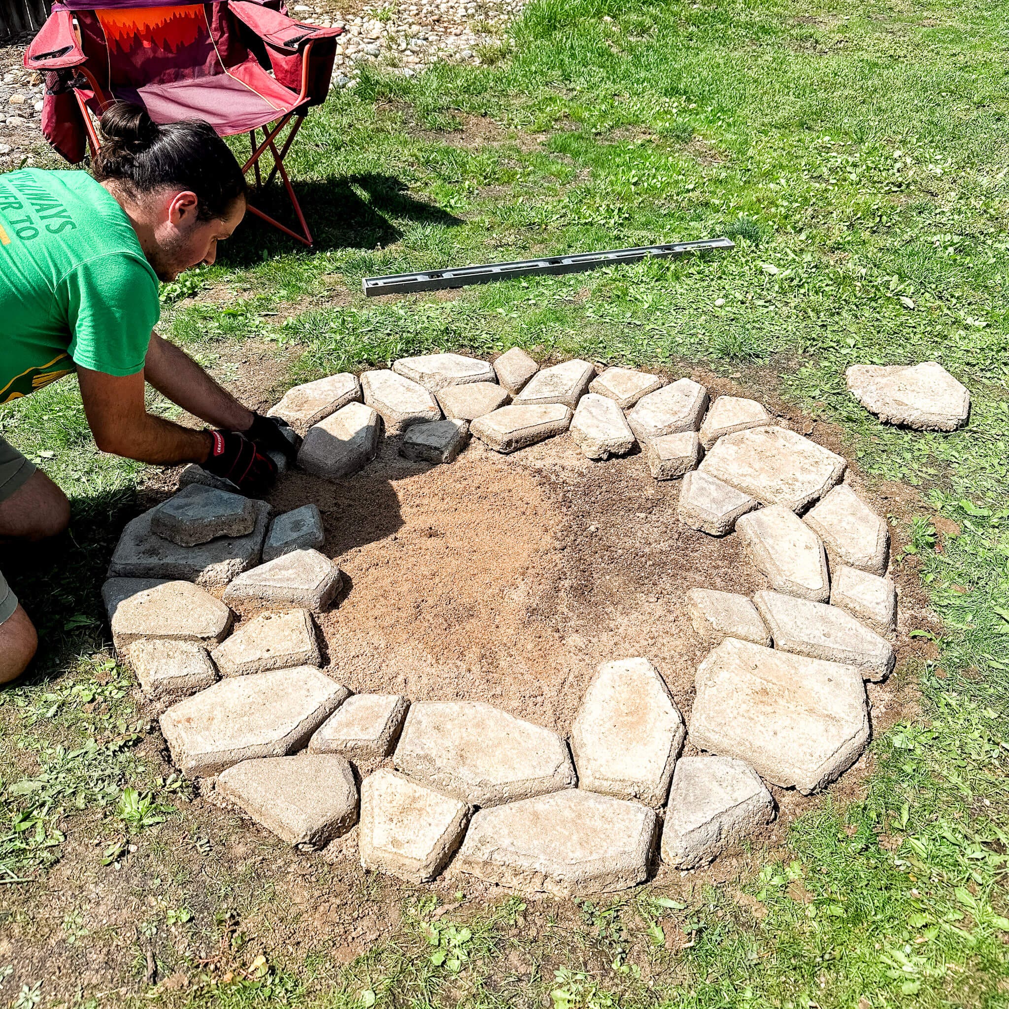 How To Build A DIY Backyard Firepit in an Afternoon