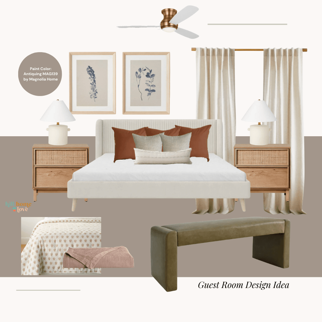 Transitional Design Idea For A Guest Room | Links