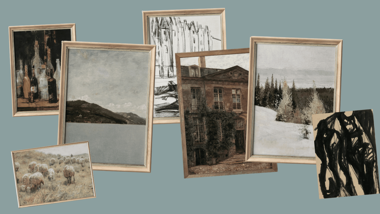 Creating a Gallery Wall with FREE Public Domain Artwork | DIY