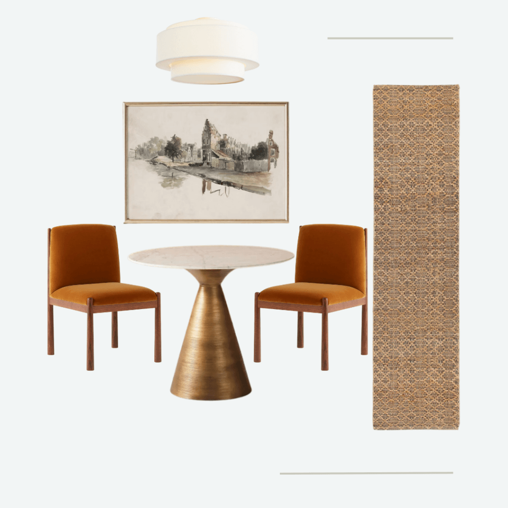 Eat-In Kitchen Layout - Design Idea For An Elegant, Modern Breakfast Table