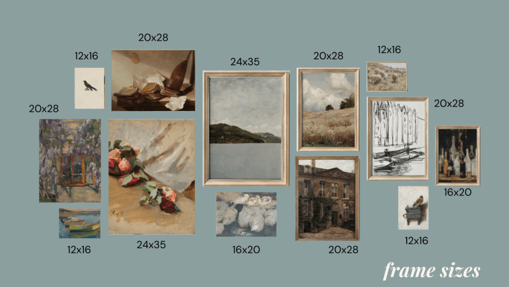 Creating a Gallery Wall with FREE Public Domain Artwork | DIY