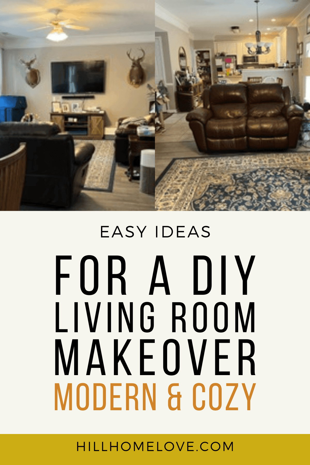 Easy Living Room Makeover DIY Ideas