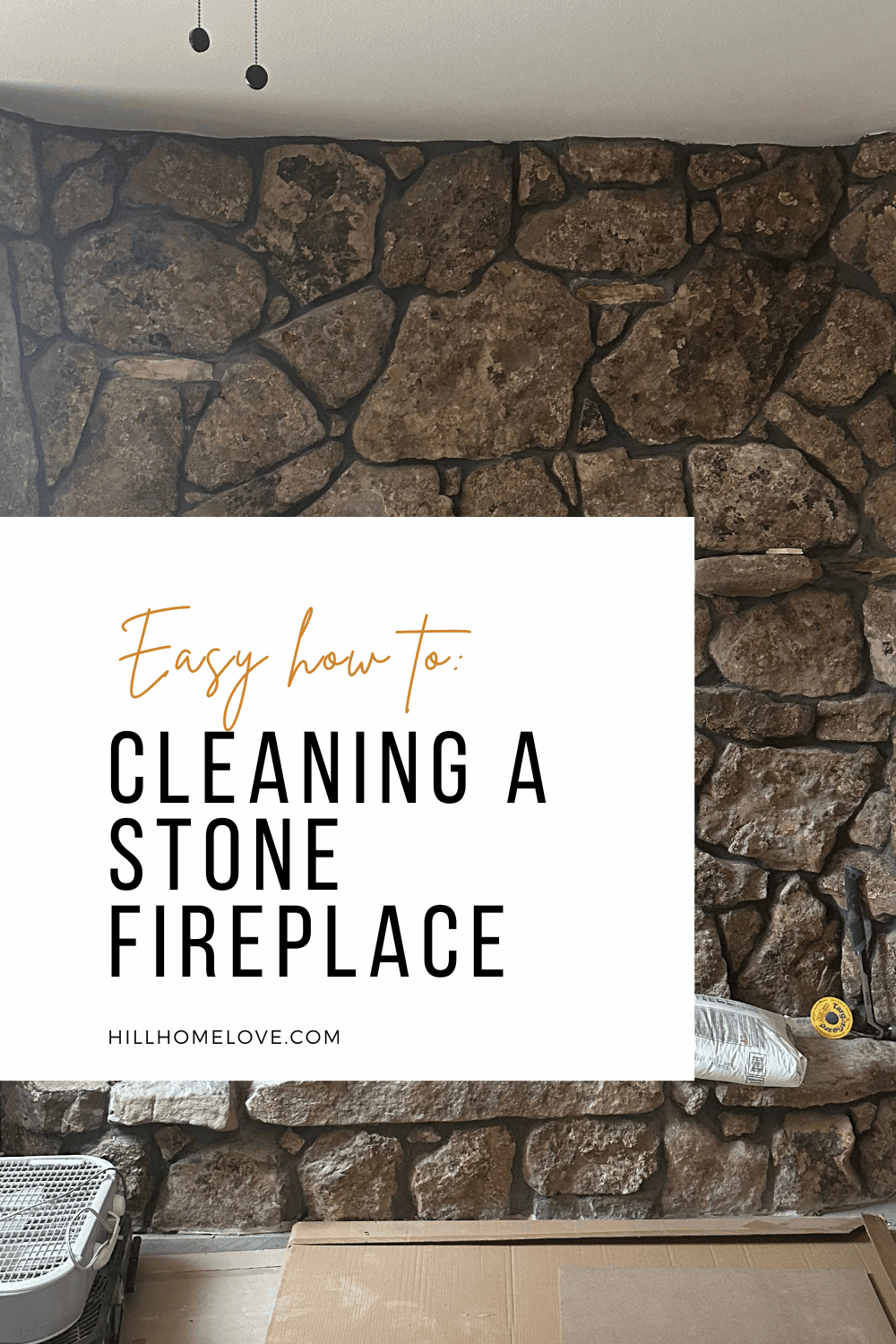 How To Clean Fireplace Stone In 3 Easy Steps: DIY Tutorial