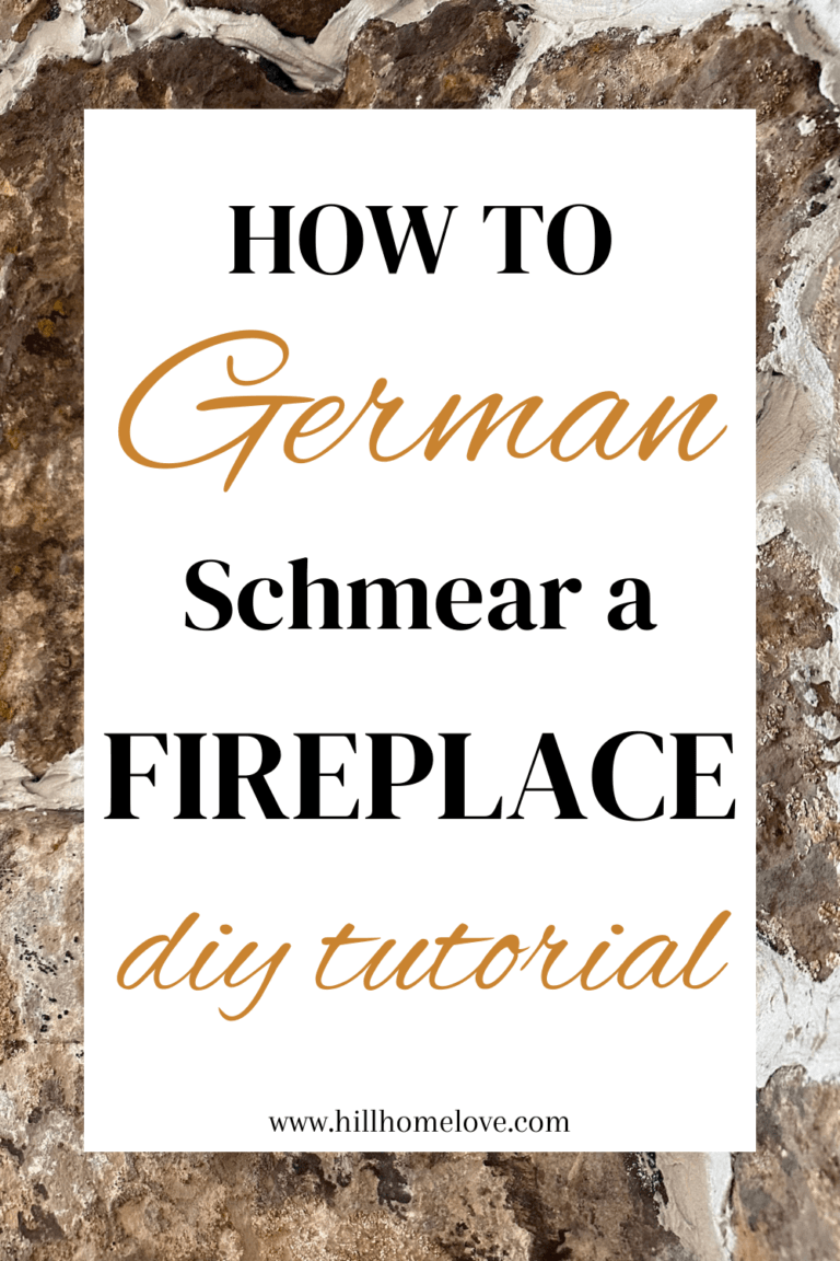 Our Easy German Schmear Fireplace DIY