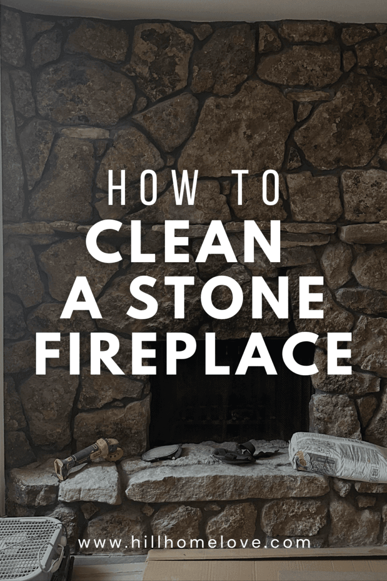 How To Clean Fireplace Stone In 3 Easy Steps: DIY Tutorial