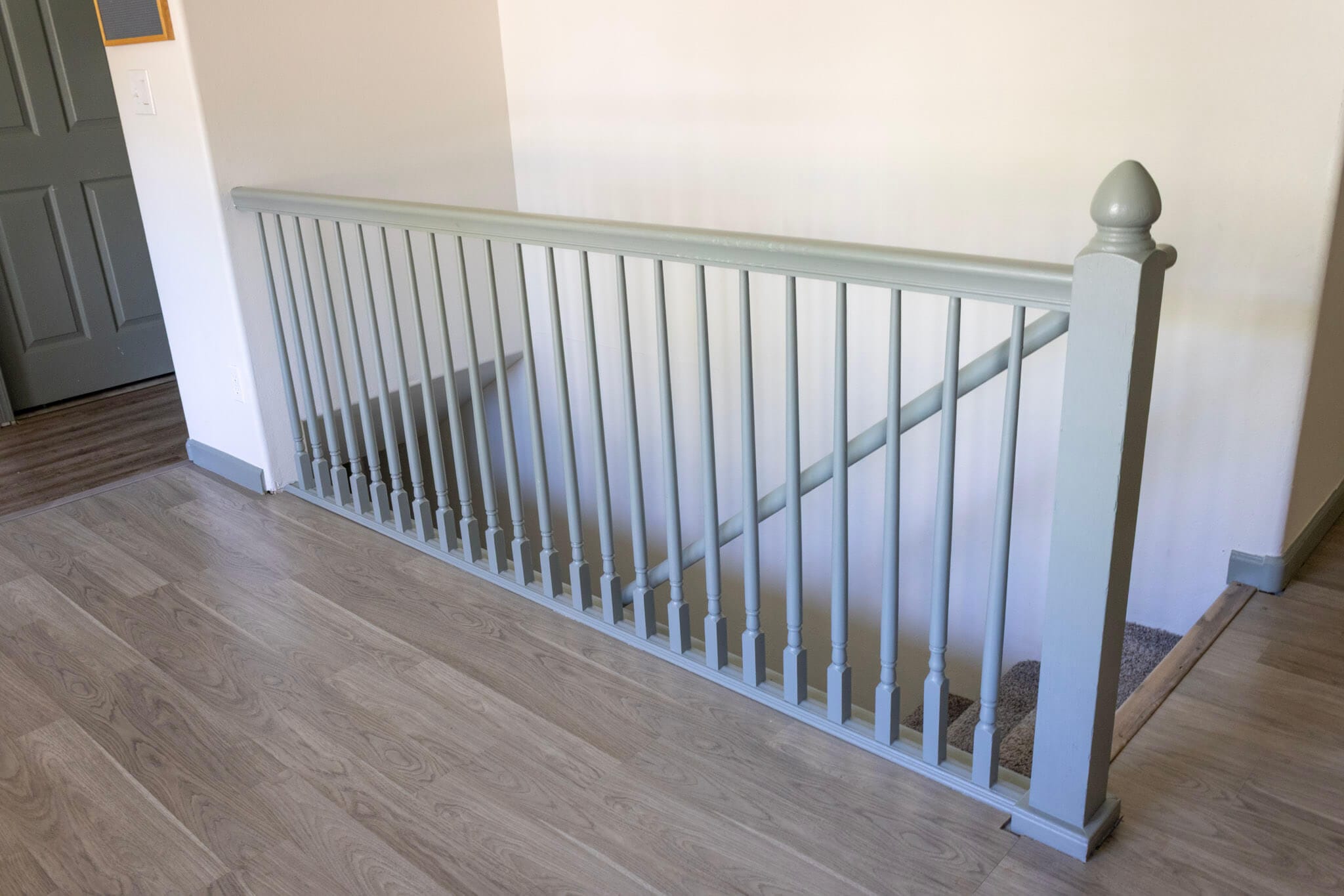 Our Painted Stairs Railing DIY Makeover
