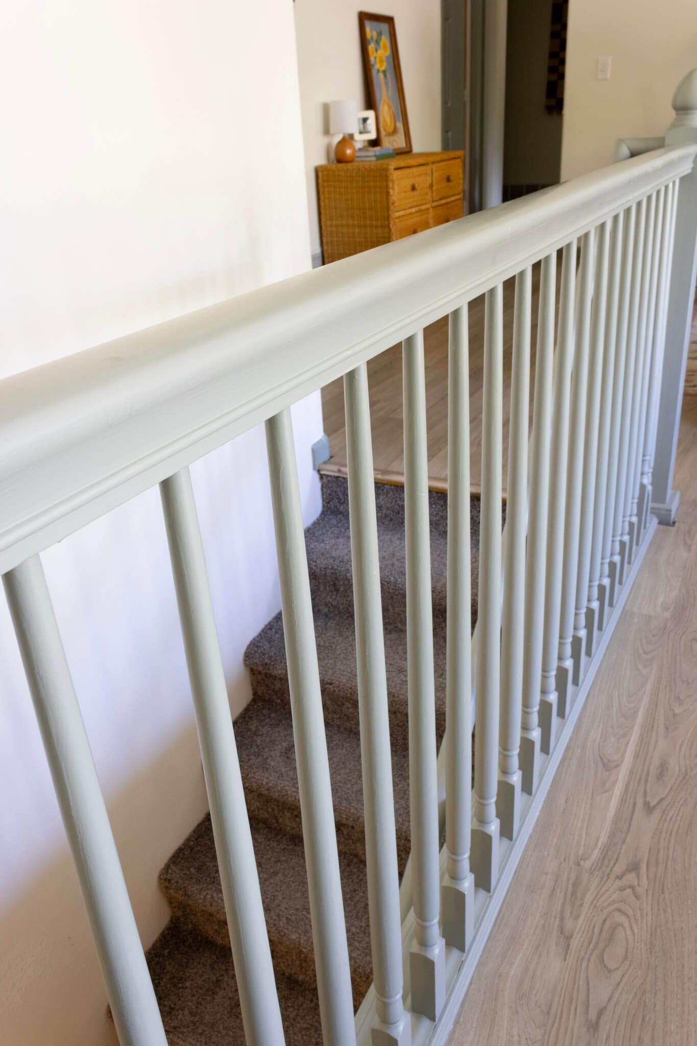 Our Painted Stairs Railing DIY Makeover