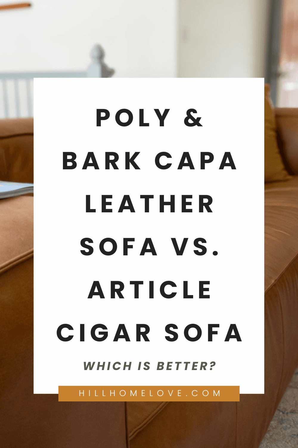 Capa Poly And Bark Leather Sofa Honest Review
